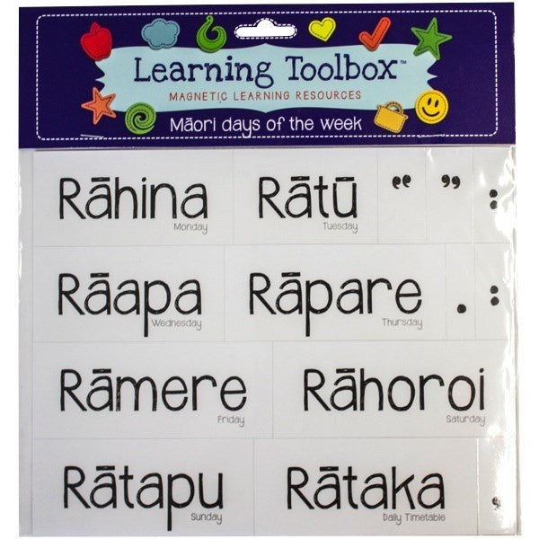 Learning Toolbox Magnets / Te Reo Maori Days of the Week – Shoppington