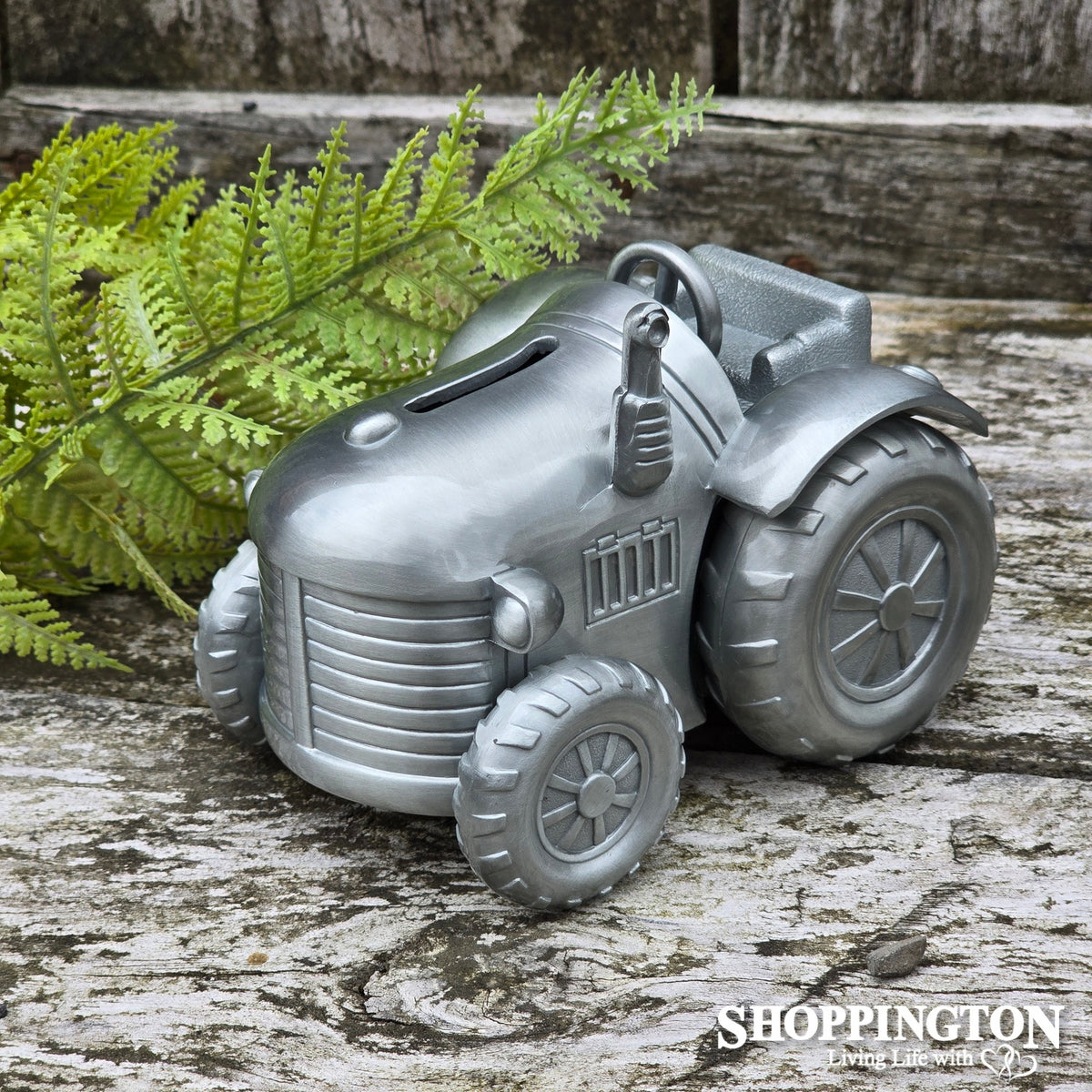 Premium Pewter Tractor Money Box – Shoppington