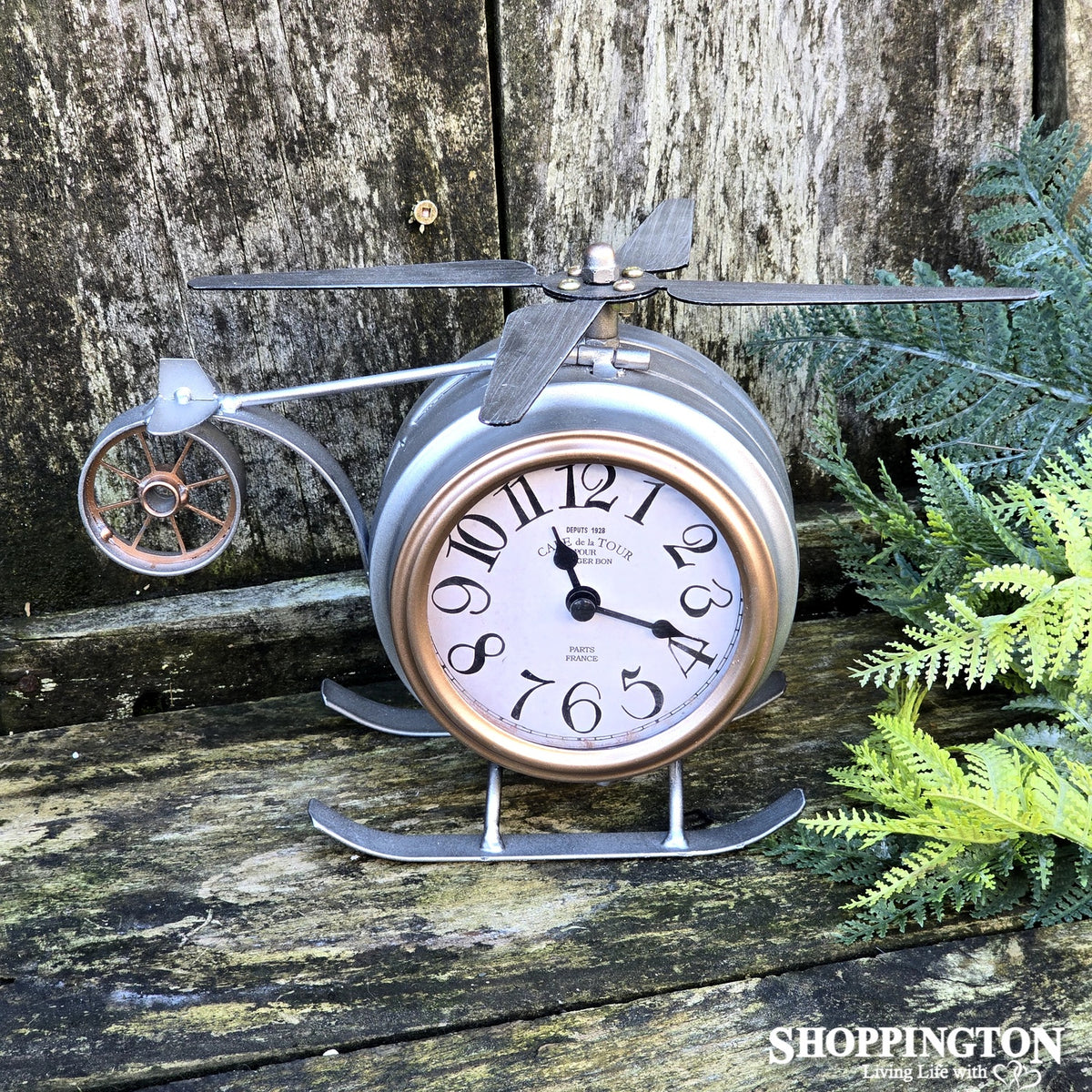 Helicopter Antique Clock – Shoppington