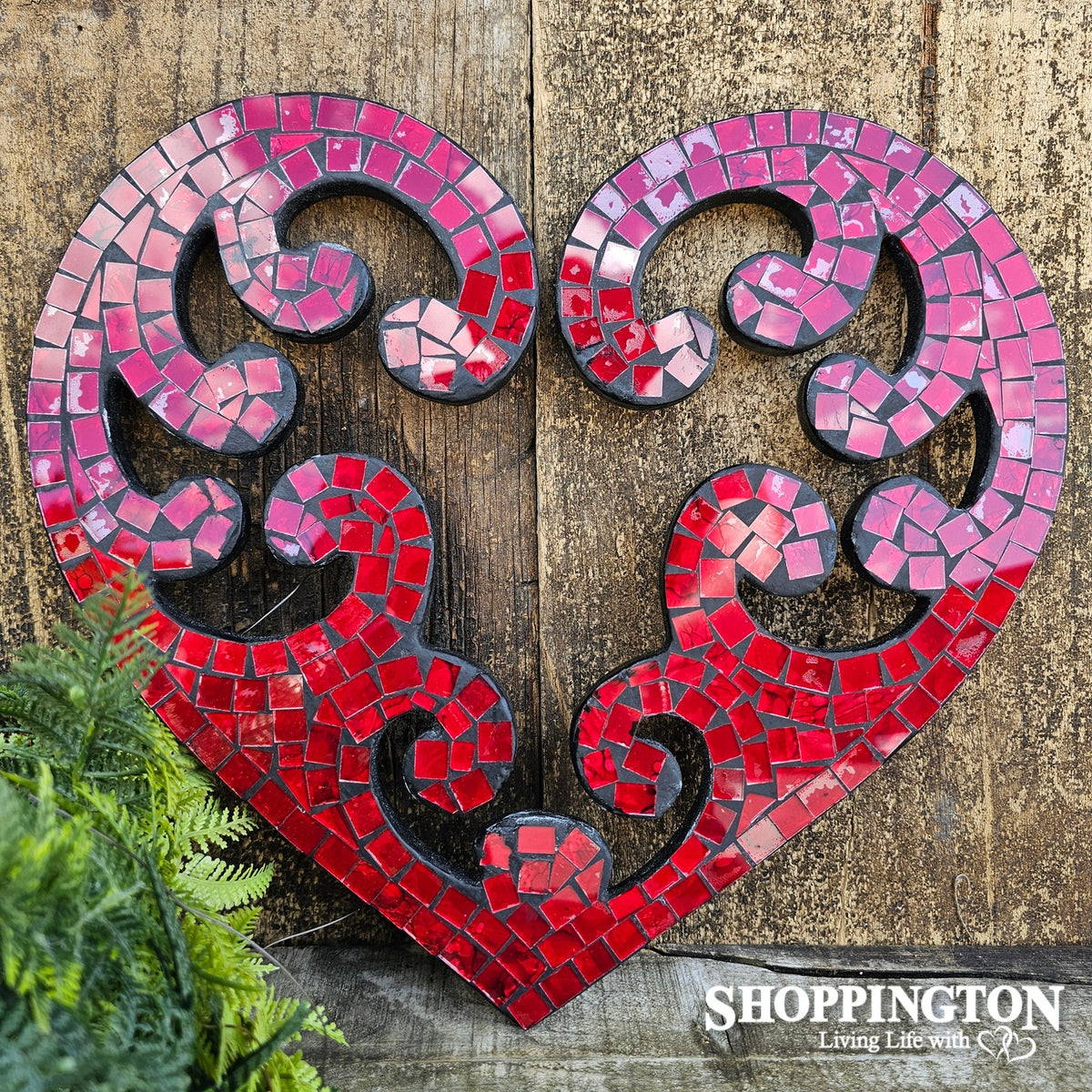 z Mosaic Koru Heart / Red – Shoppington
