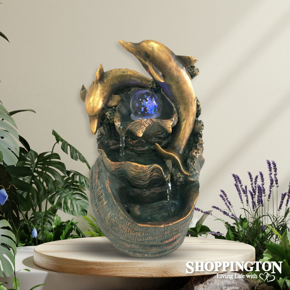 Water Fountain - Twin Dolphins (indoor) – Shoppington